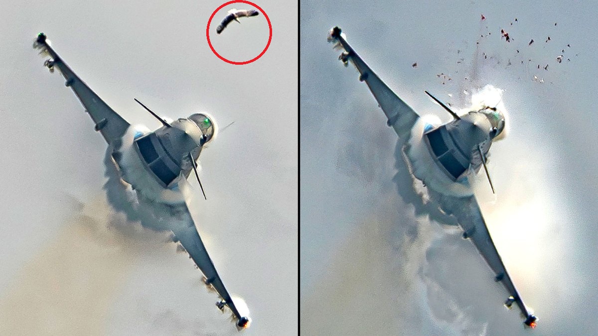 Jaw-dropping Moment Bird Smashes Into Cockpit of Eurofighter Typhoon ...